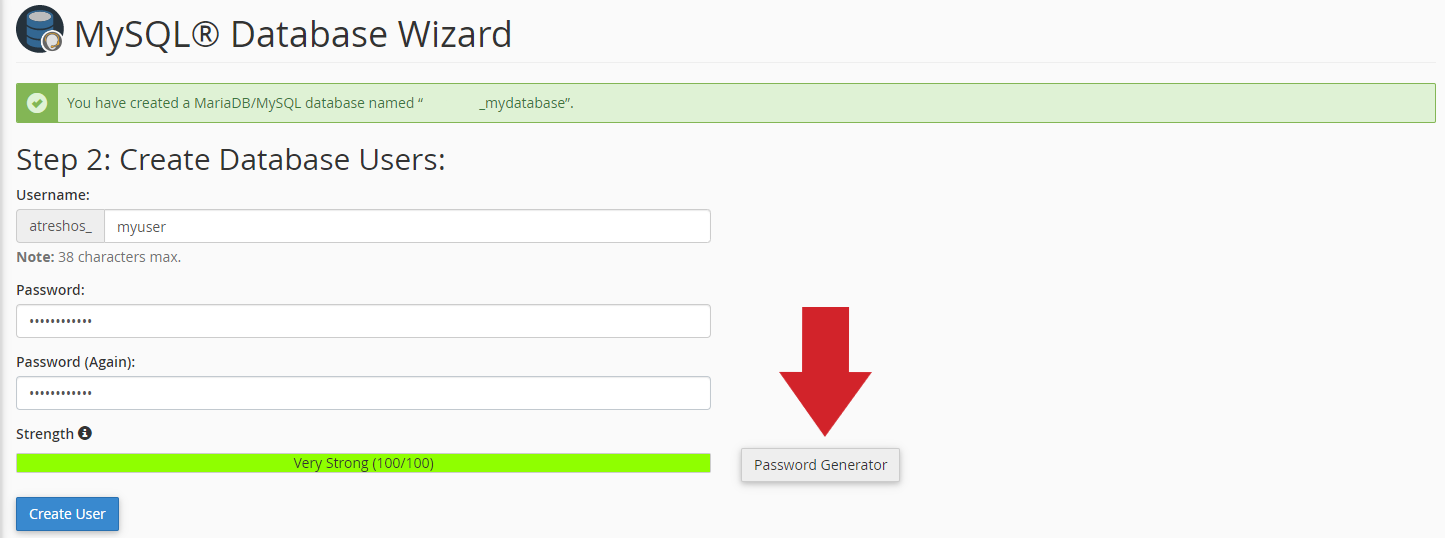 How To Create A Mysql Database In Cpanel Atreshost Hosting Reseller Domains